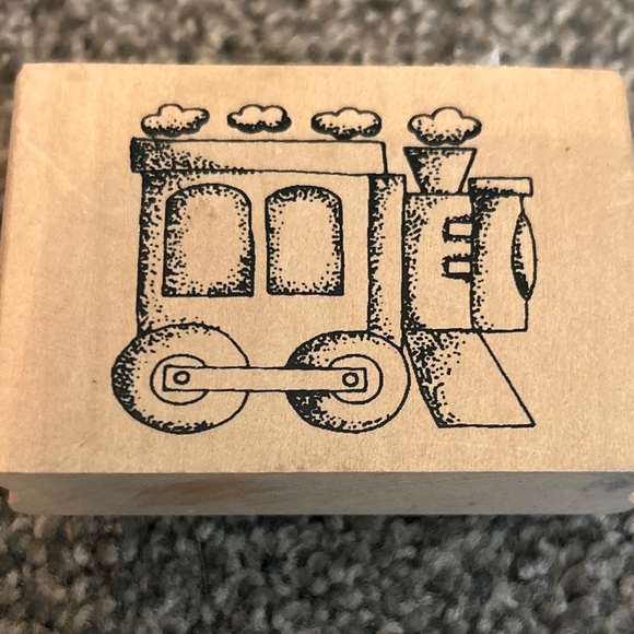 Dots | Design | Crafting Rubber Stamps Large Train Stamp Locomotive ...